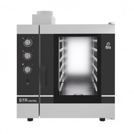 Horno a gas mixto control manual y doble bandeja, mod. STR 606 M GAS