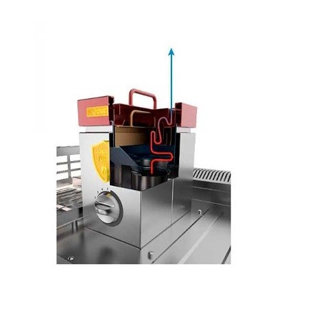 Horno de brasa Josper HJX PRO M120 WTD, con mesa, cajón y atemperador